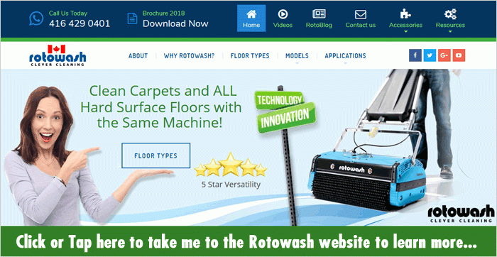 The Best Floor Cleaning Machine - Rotowash | Carpet Cleaning Machines ...